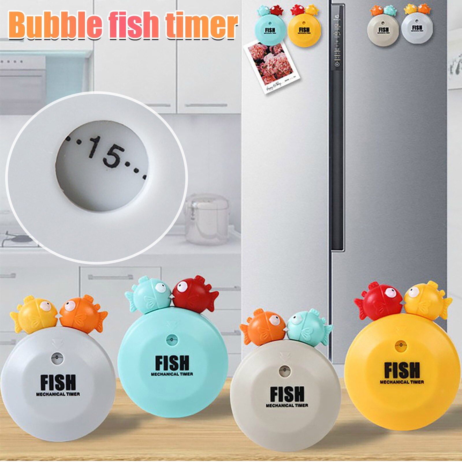 T# Rotating Cute Time Manager Bubble Fish Timer Me... – Grandado