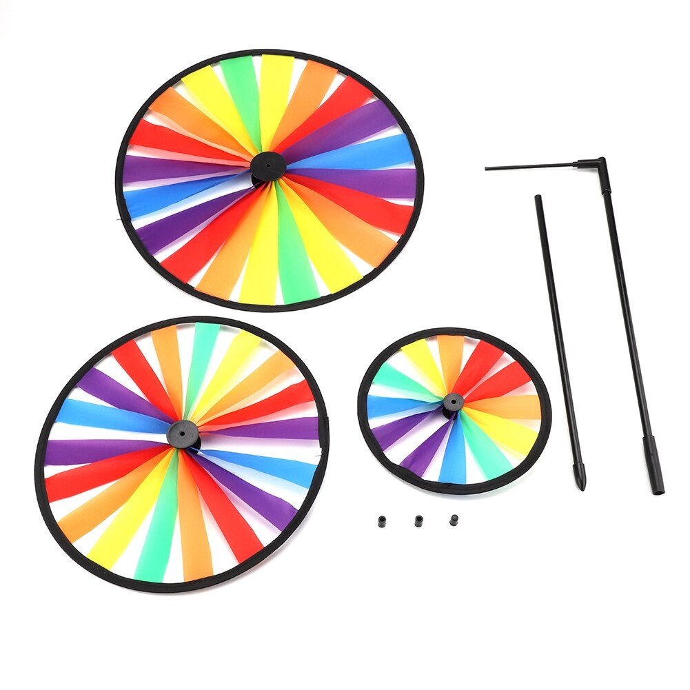Pvc Pinwheel Windmolen Multicolor Regenboog Triple... – Vicedeal