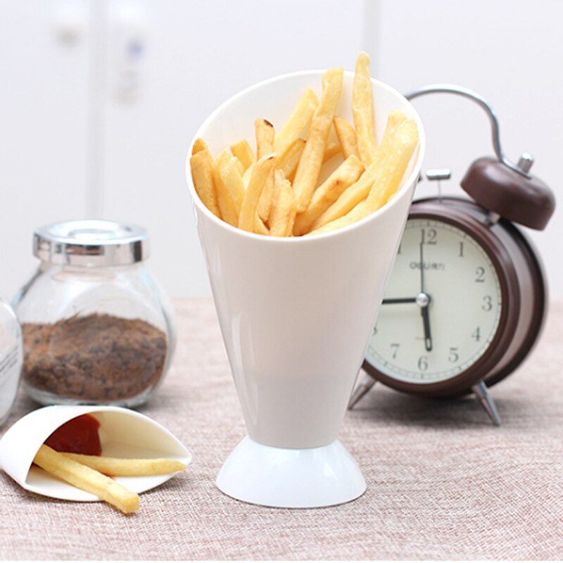 Self Stand 2 In 1 French Fry Cone With Dipping Cup... – Vicedeal
