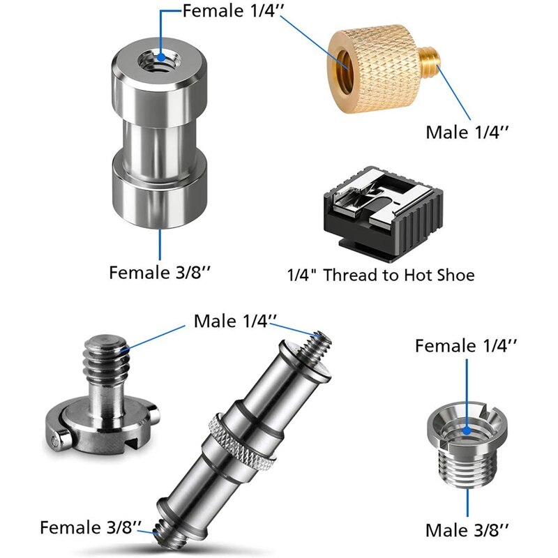 Camera Screw Mount Set,26Pcs 1/4 Inch and 3/8 Inch... – Grandado