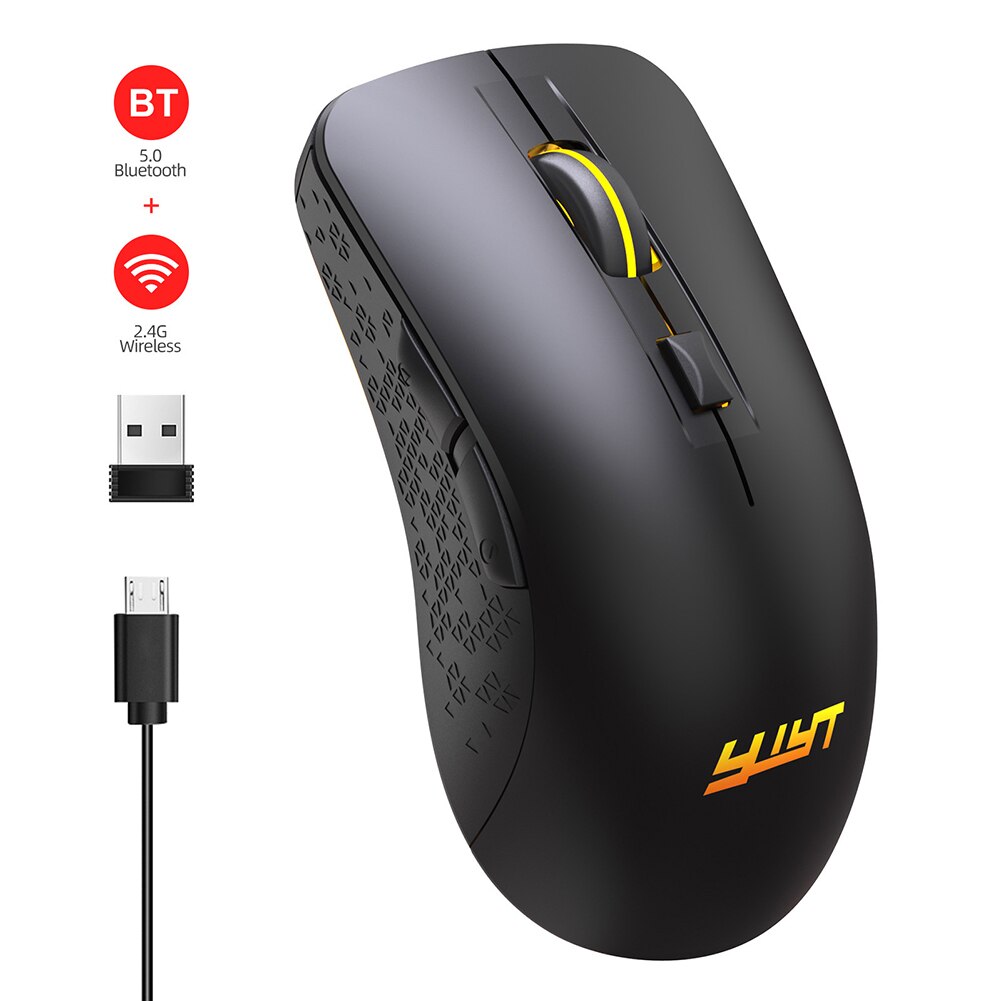 Oplaadbare Computer Muis Dual Mode 4.0 + 2.4Ghz Ba... – Vicedeal