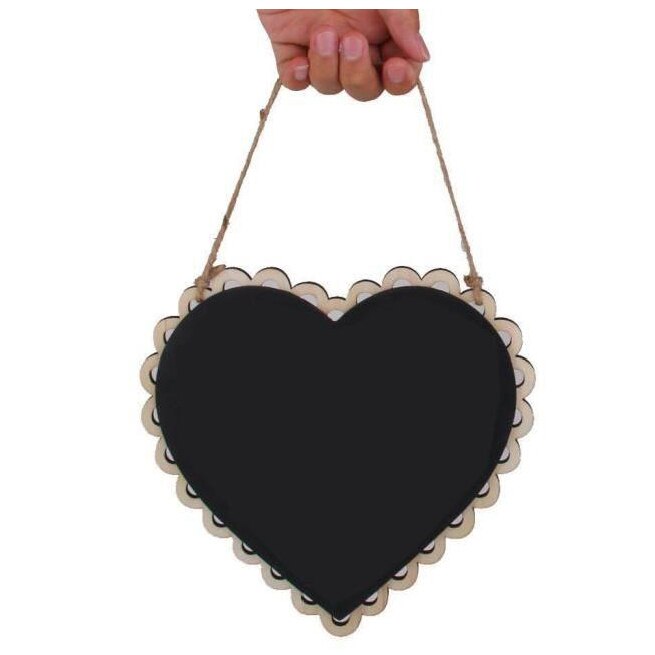10 Pieces Mini Hanging Chalkboard Wood / Slate Cha... – Grandado