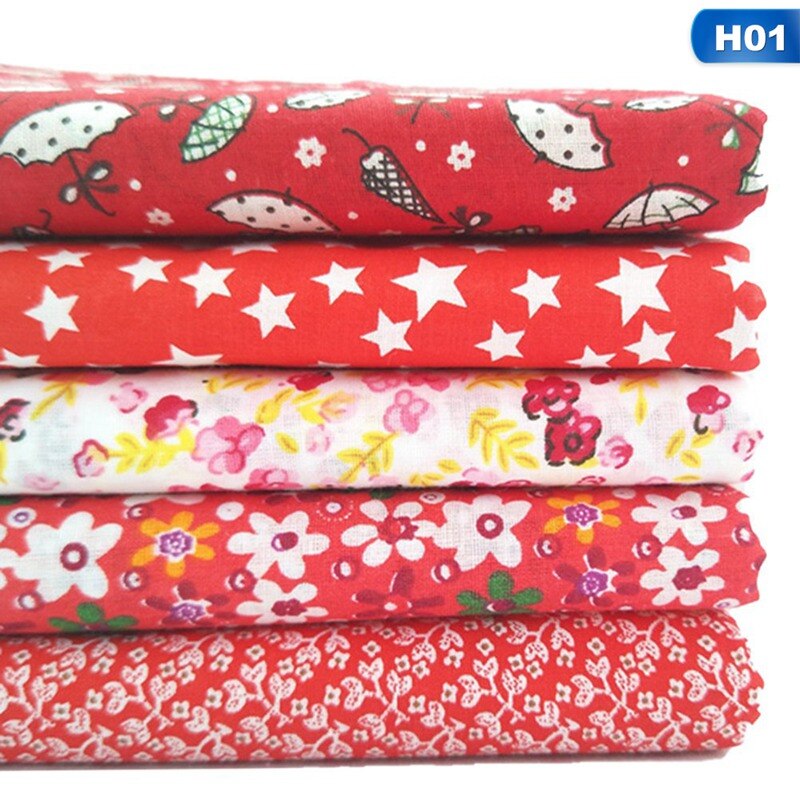 50x50cm Cotton Fabric Quilting Printed Cloth Color... – Grandado