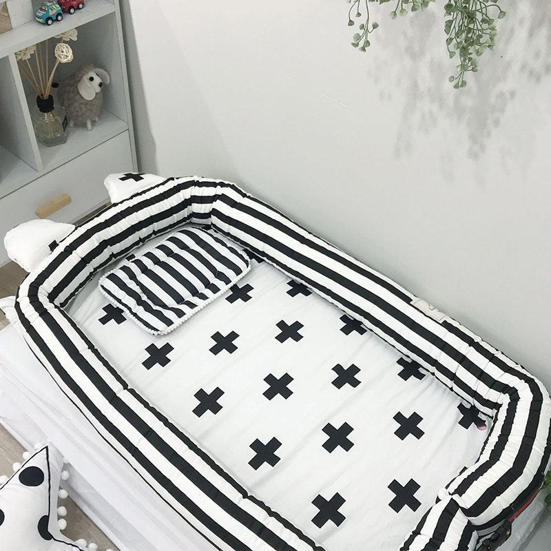 Baby Co Sleeper Cribs For Newborns Soft Cotton Bab... – Grandado