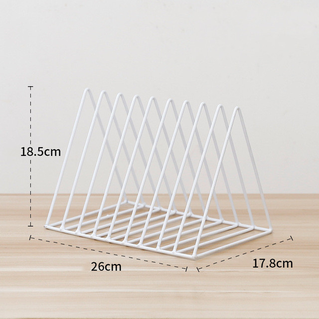 Triangle Simple Bookshelf Magazine Organizer Stora... – Vicedeal
