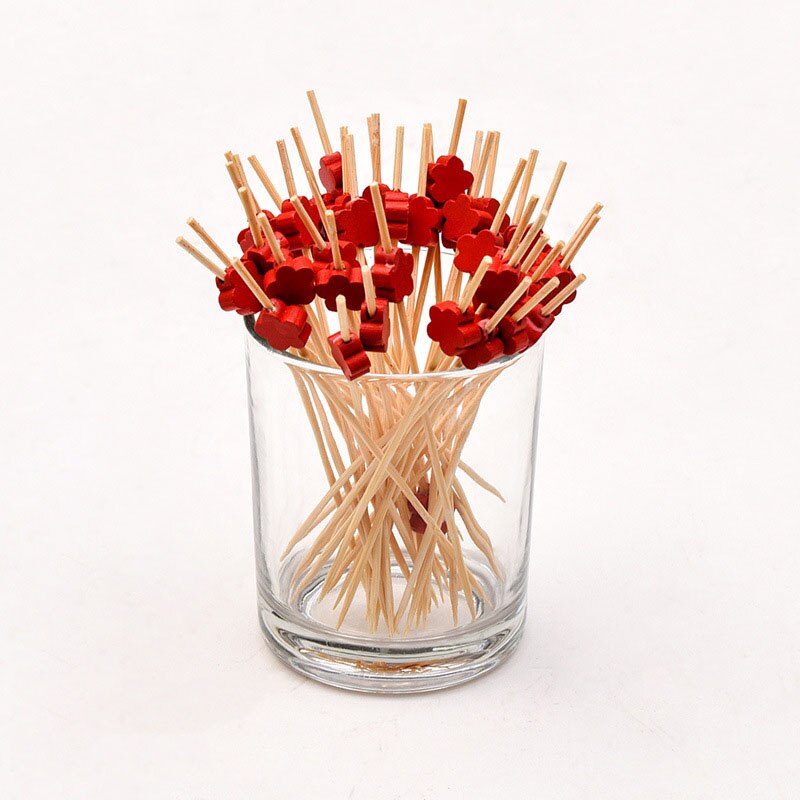 Palillo de fruta de bambú para decoración de boda,... – Grandado