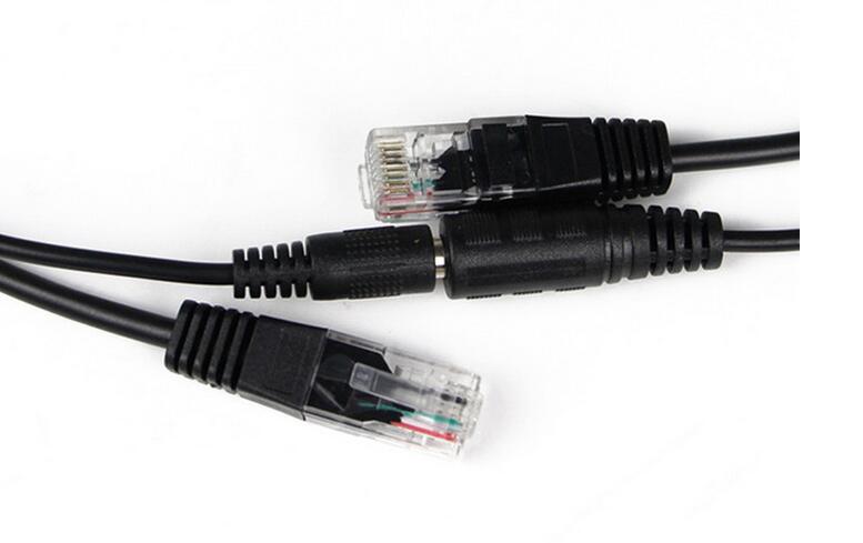 2pcs(1 pair) POE Adapter Cable RJ45 POE Injector +... – Vicedeal