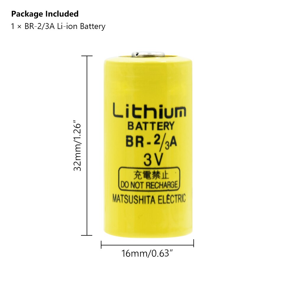 Premium BR-2/3A 3V Li-ion Battery 1200mAh BR2/3AE2... – Vicedeal