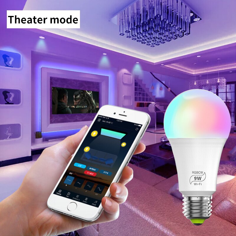 Led Wifi Smart Lamp 9W Rgb Dimbare Spaarlampen Keu... – Vicedeal