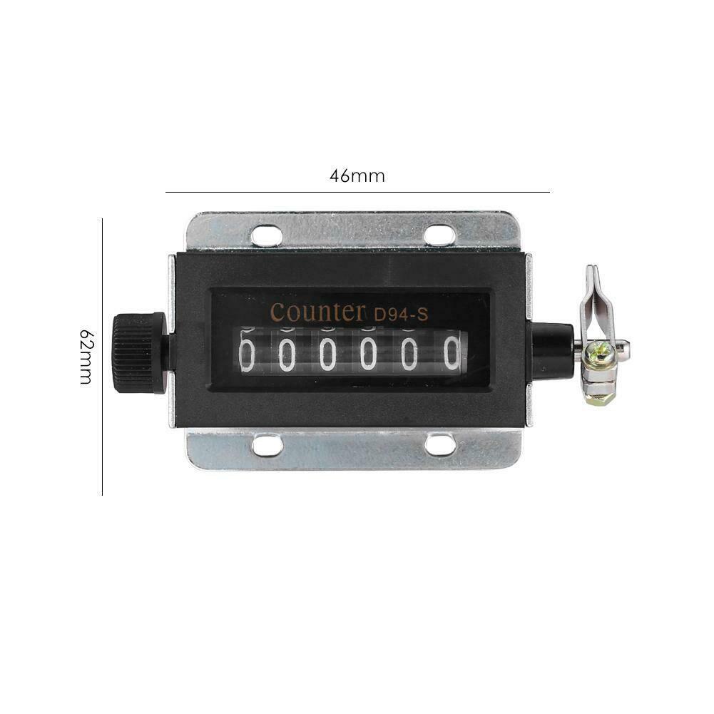 D94-S 0-999999 6-bit Digit Resettable Mechanical P... – Grandado
