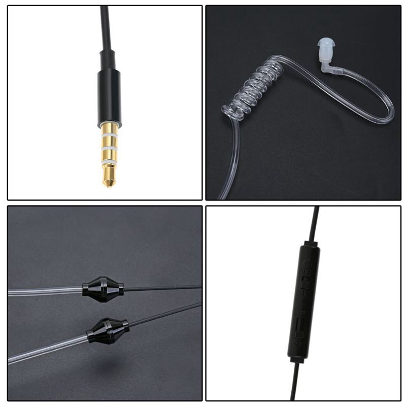 3.5mm Plug Air Tube Anti-Radiation Earphone 2 Air ... – Vicedeal