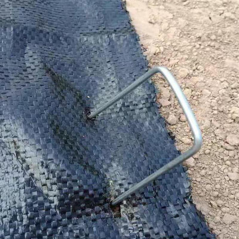 100Pcs U-shape Galvanized Ground Nails Fixing Nail... – Grandado