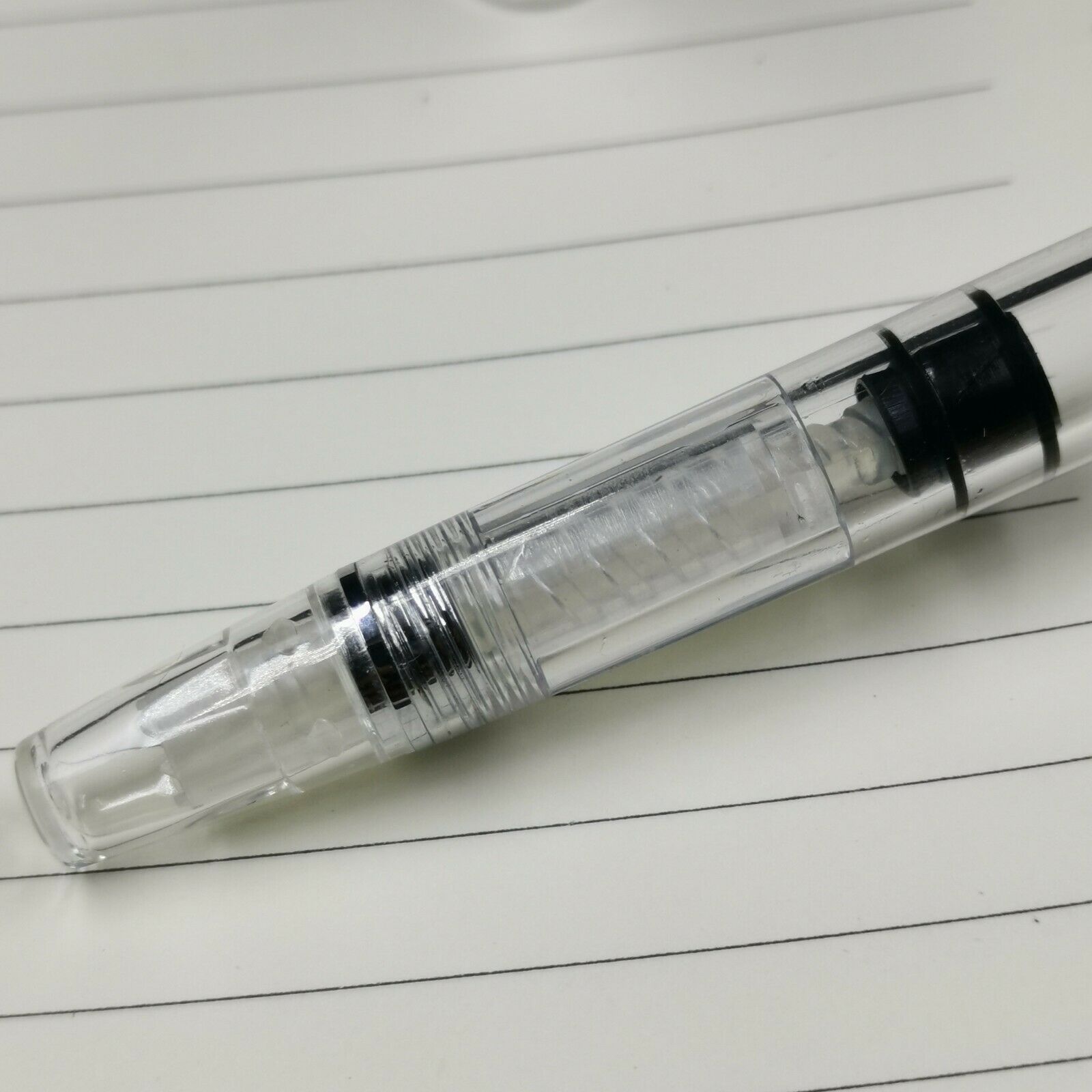 Transparent Fountain Pen Clear Piston Ink Pen Wing... – Vicedeal