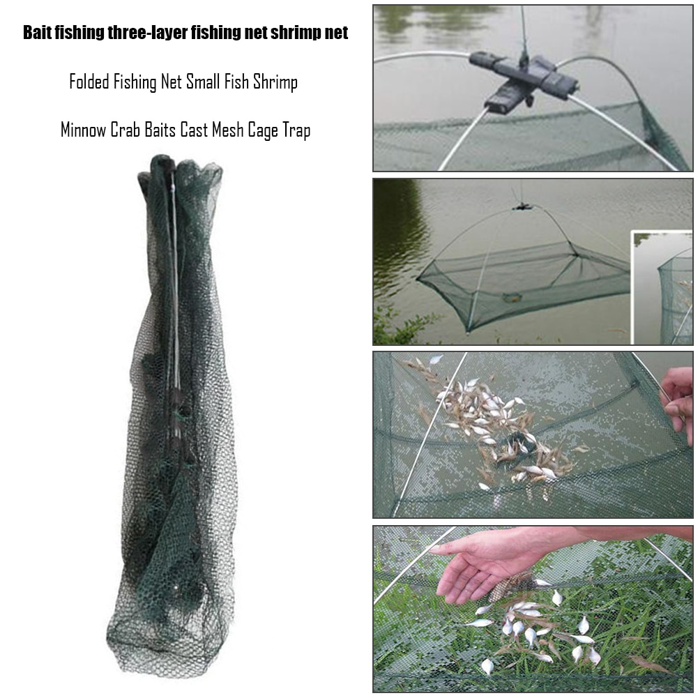 Redes de pesca plegables y portátiles, Red de nail... – Grandado