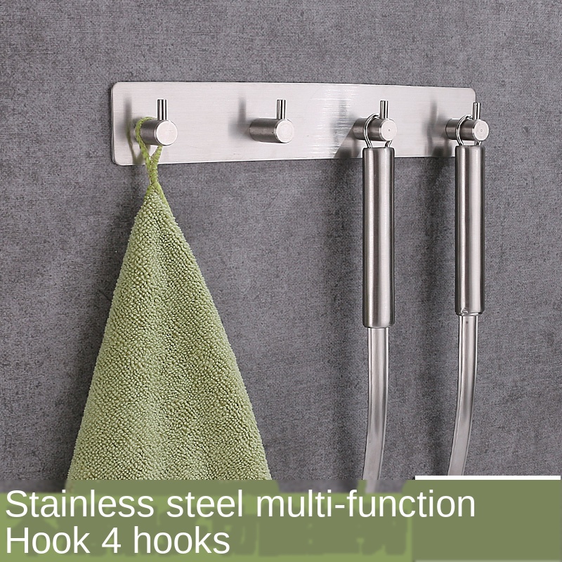 304 Stainless Steel 3m Sticker Wall Mounted Hooks ... – Grandado