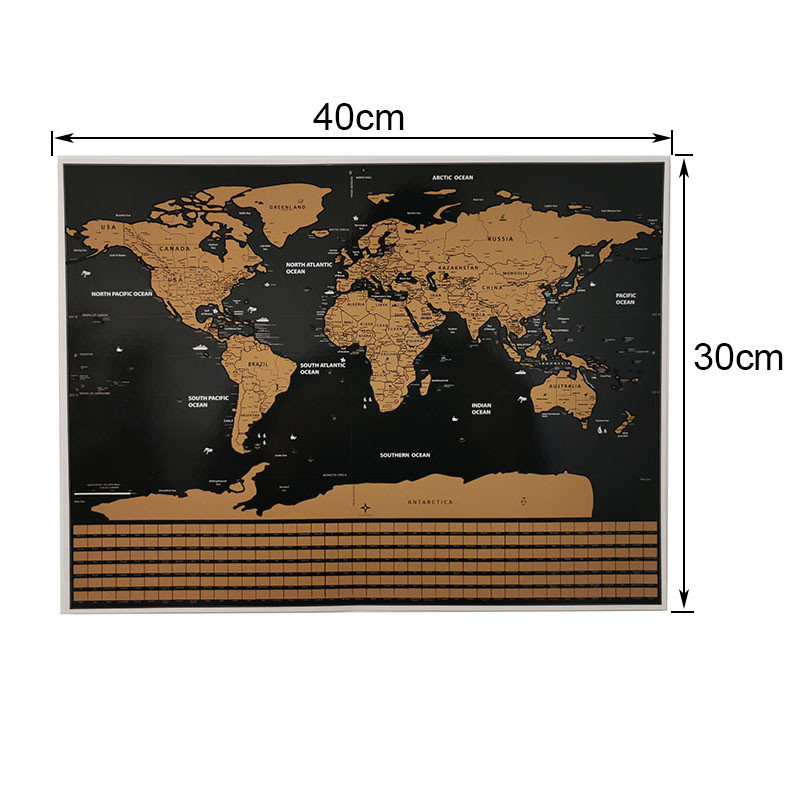 20 Pcs Decorative Erasable World Map Flag Edition ... – Grandado