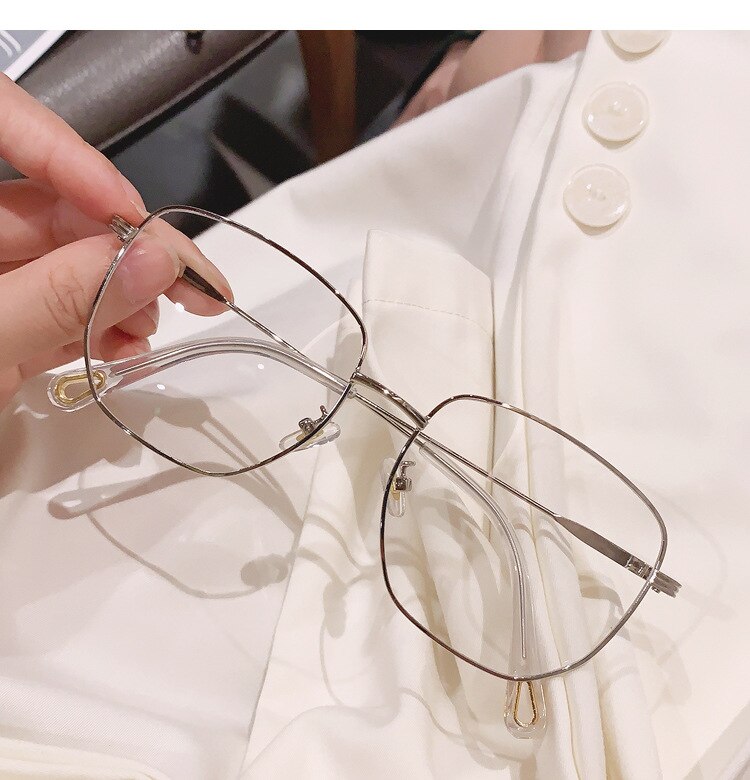 UVLAIK Vintage Metal Spectacles Glasses Frame Wome... – Grandado