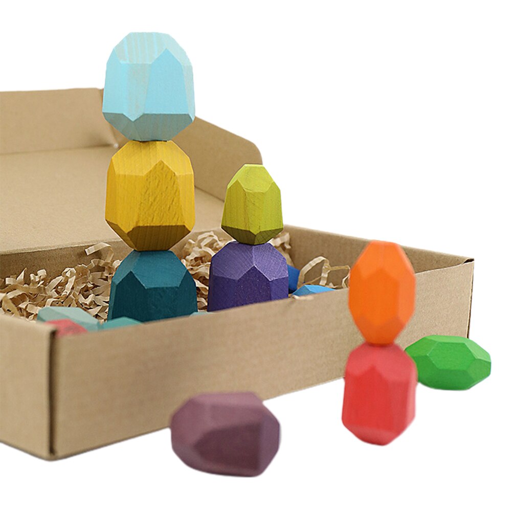 Natural Colored Wooden Stones Wood Rock Set Mixed ... – Grandado