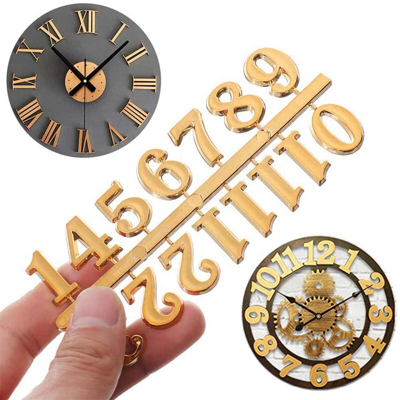 DIY Arabic Numerals Roman Numerals Wall Clocks Rem... – Grandado
