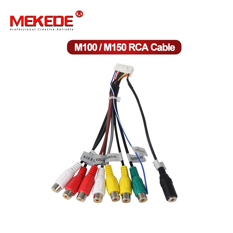 Mekede Auto Lijn Out Adapter Rca Mini Iso Rca Aux-... – Vicedeal