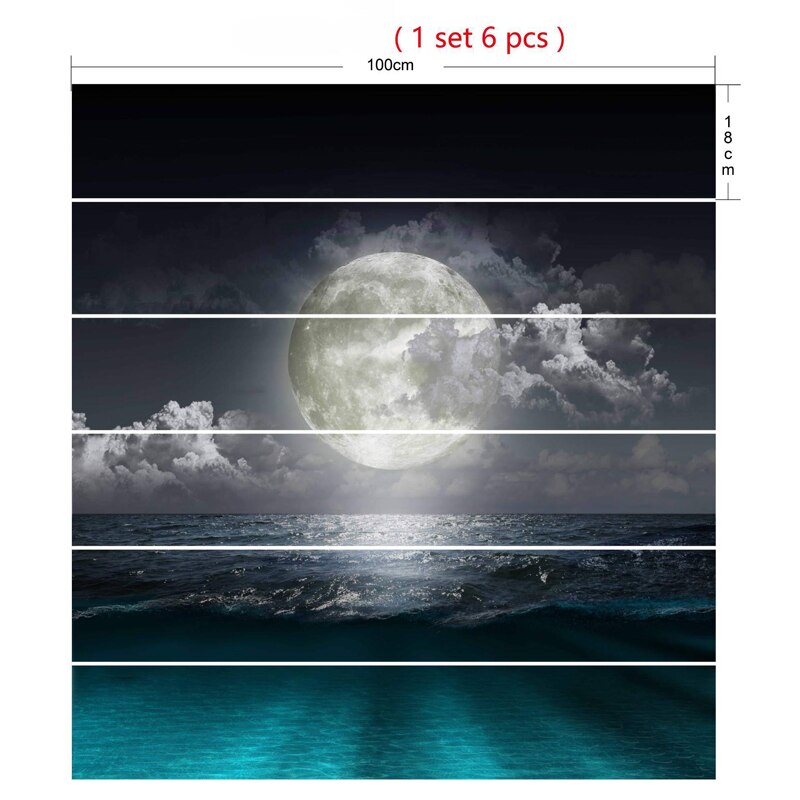 6Pcs/Set Moon 3D Simulation Stairs Stickers Trap R... – Grandado