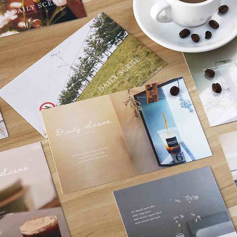 30 Pcs/Set Daily Scene Postcard Aesthetic Scenery ... – Grandado