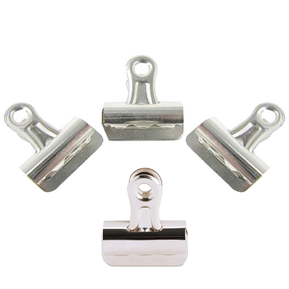 XRHYY 10Pcs 30MM Business Source Bulldog Clip Silv... – Grandado