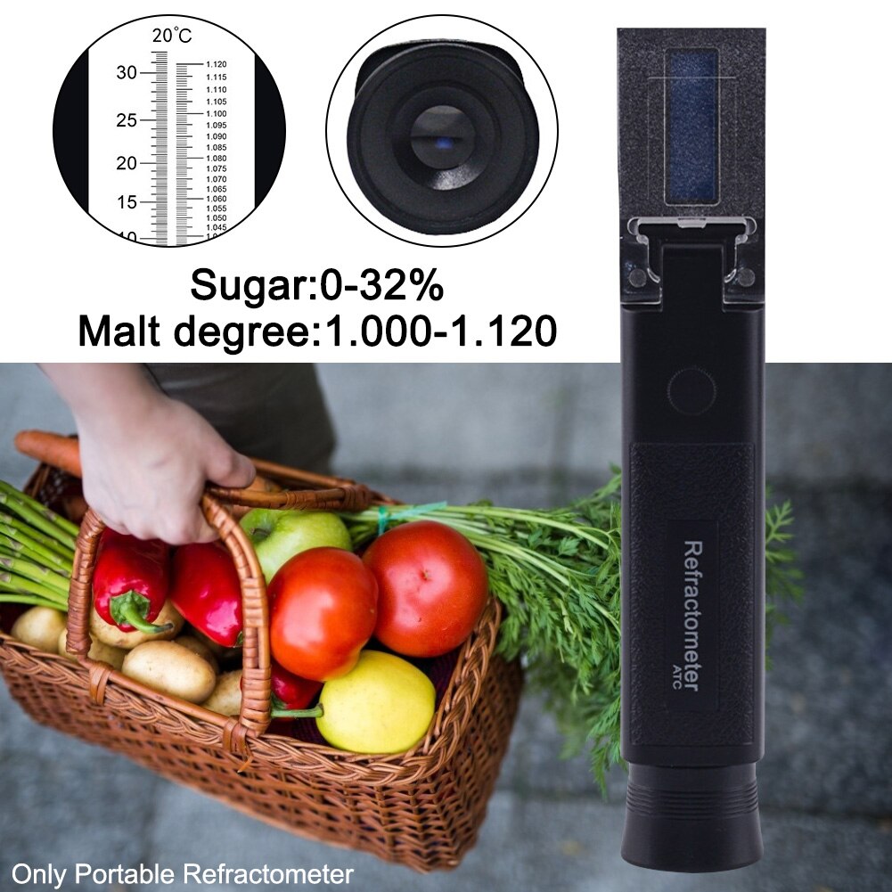 Wine 0-32% Brix Portable Refractometer Alcohol Han... – Grandado