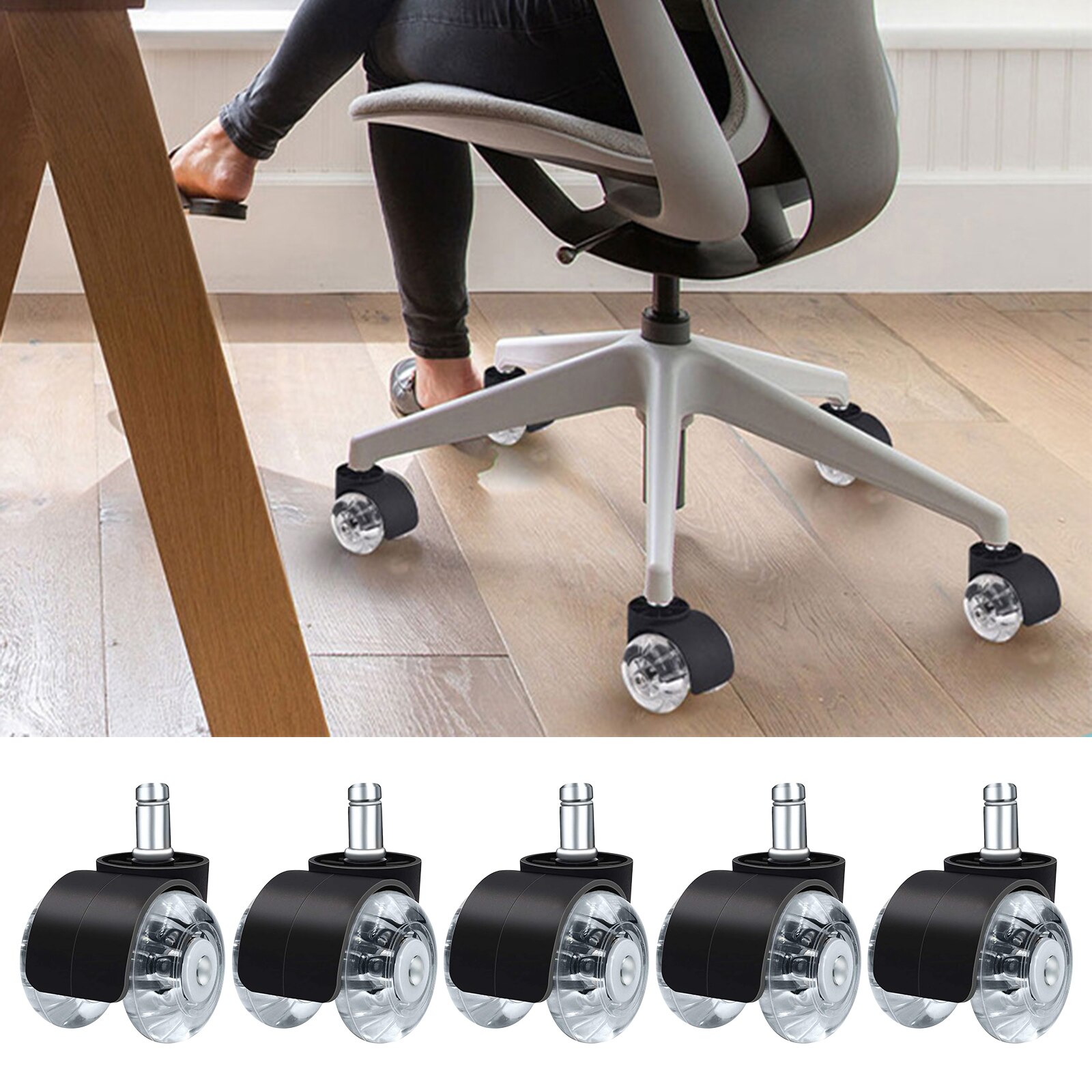 5 Pcs Replacement Heavy Duty Computer Swivel Offic... – Vicedeal