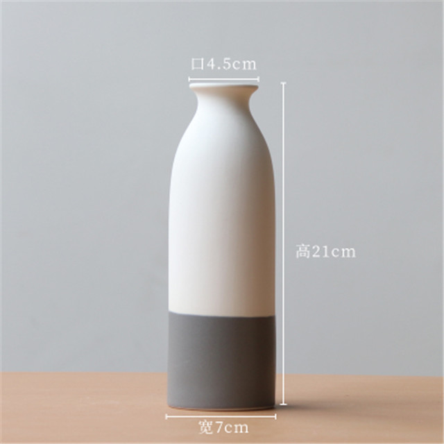 Japan Brief Flower Vase Ceramic Desk Simple Art Va... – Grandado