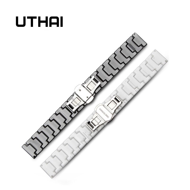 UTHAI C01 Ceramic 20mm watch strap 22mm watch band... – Vicedeal