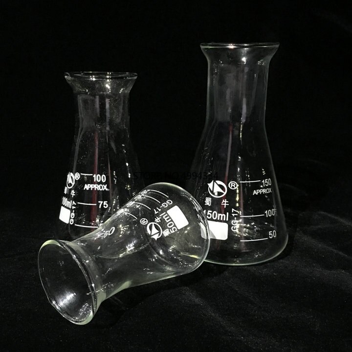 1Pc 50ml to 2000ml Glass erlenmeyer flask, conical... – Vicedeal