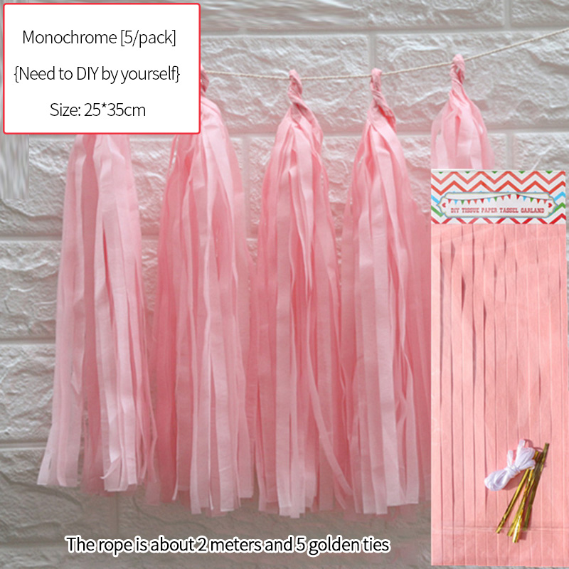 DIY Paper Crafts Colorful Paper Tassel Estive Wedd... – Vicedeal