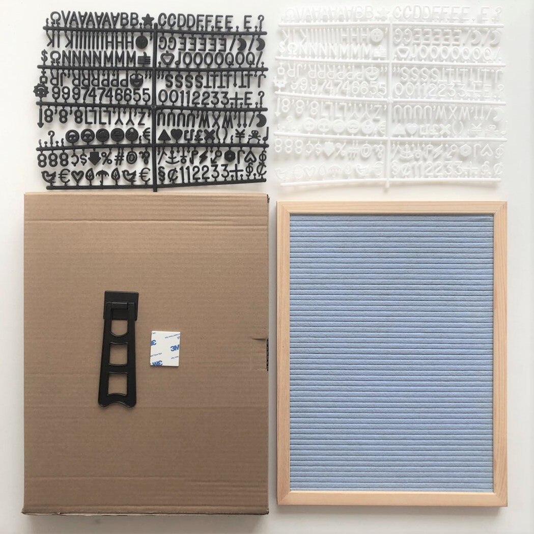 30x40cm Felt Letter Board Rectangle Nordic Wooden ... – Vicedeal