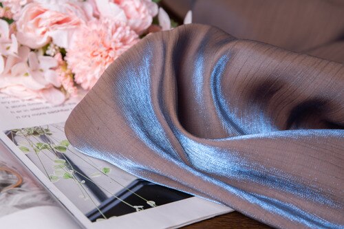 Thickened Glass Silk Gradient Fabric Folds Texture... – Grandado