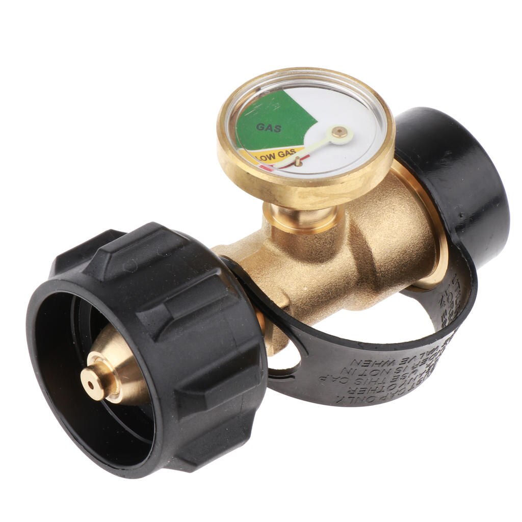 Universal Propane Tank Adapter with Gauge, Convert... – Grandado