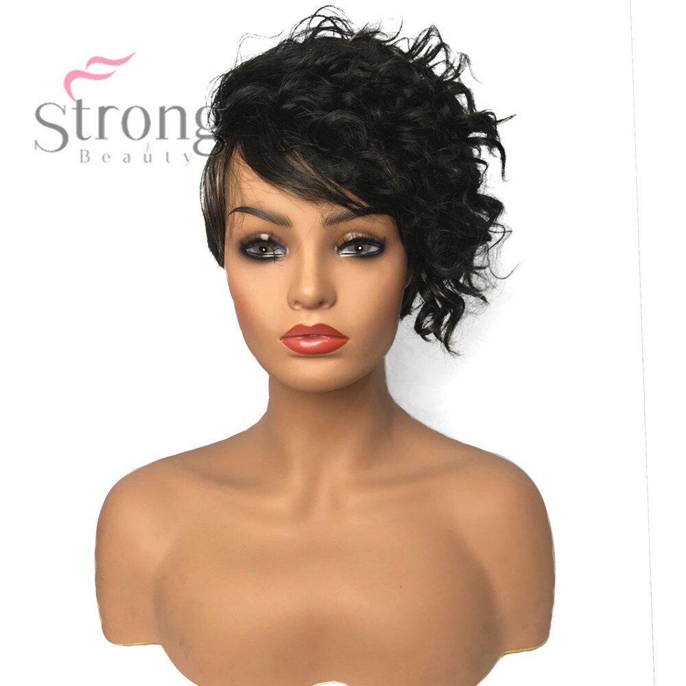 StrongBeauty Women Synthetic Capless Wig Brown Pix... – Grandado StrongBeauty Women Synthetic Capless Wig Brown Pix... – Grandado