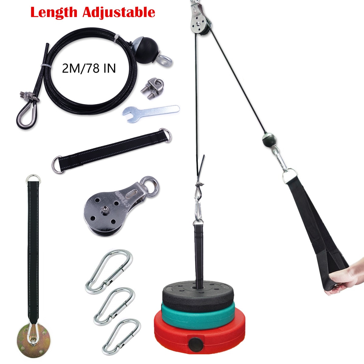 DIY Cable Pulley System Machine Attachment Length ... – Vicedeal