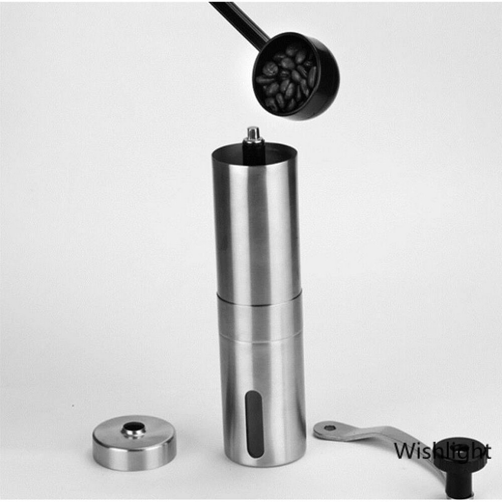 Silver Coffee Grinder Mini Stainless Steel Hand Ma... – Grandado