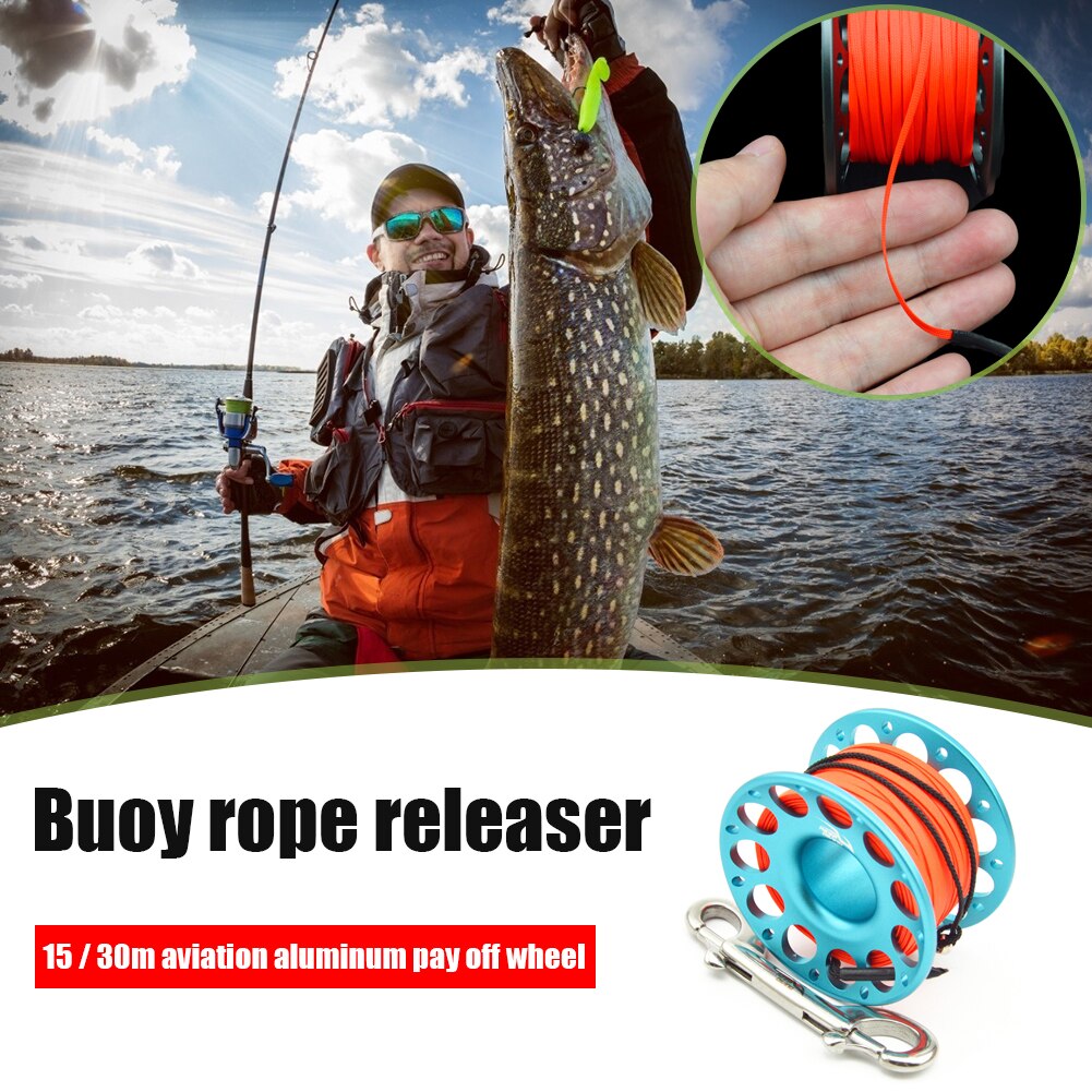 15m 30m Scuba Diving Spool Finger Reel for Underwa... – Vicedeal