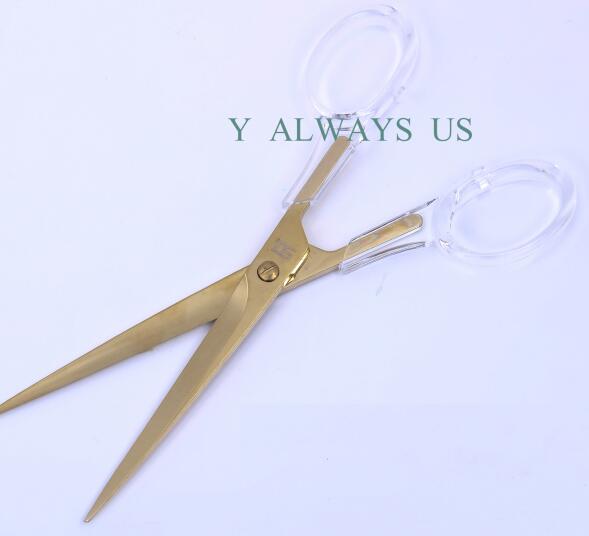 Acrylic metal transparent crystal scissors office ... – Vicedeal