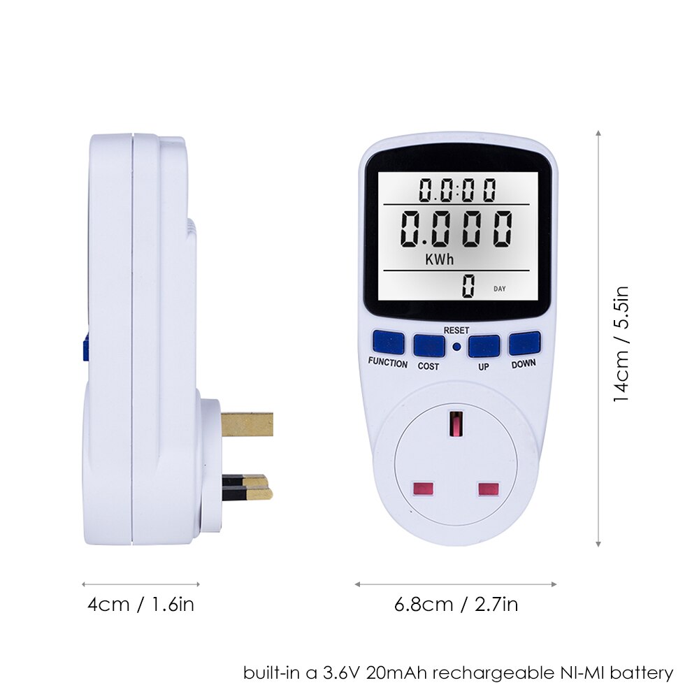 Lcd Display Elektriciteit Gebruik Power Meter Sock... – Vicedeal