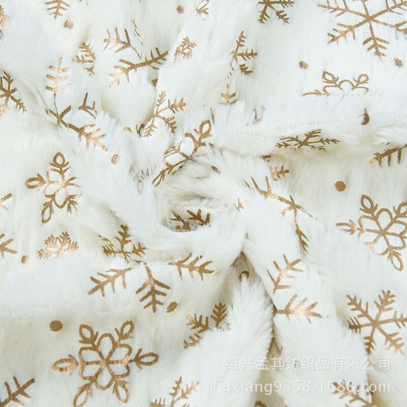 polyester warp knitted PV velvet fabric snowflake ... – Grandado