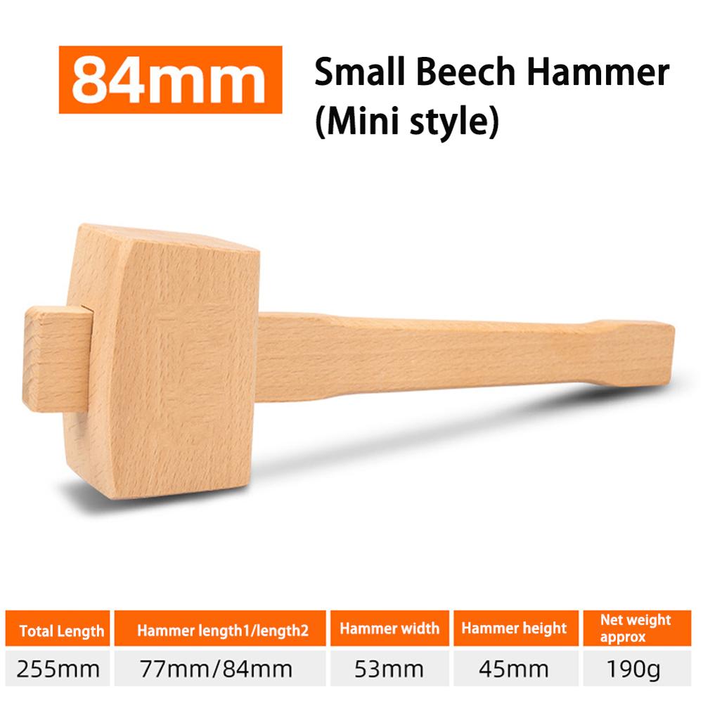 Solid Beech Wood Hammer 84/100/140mm Carpenter Woo... – Grandado