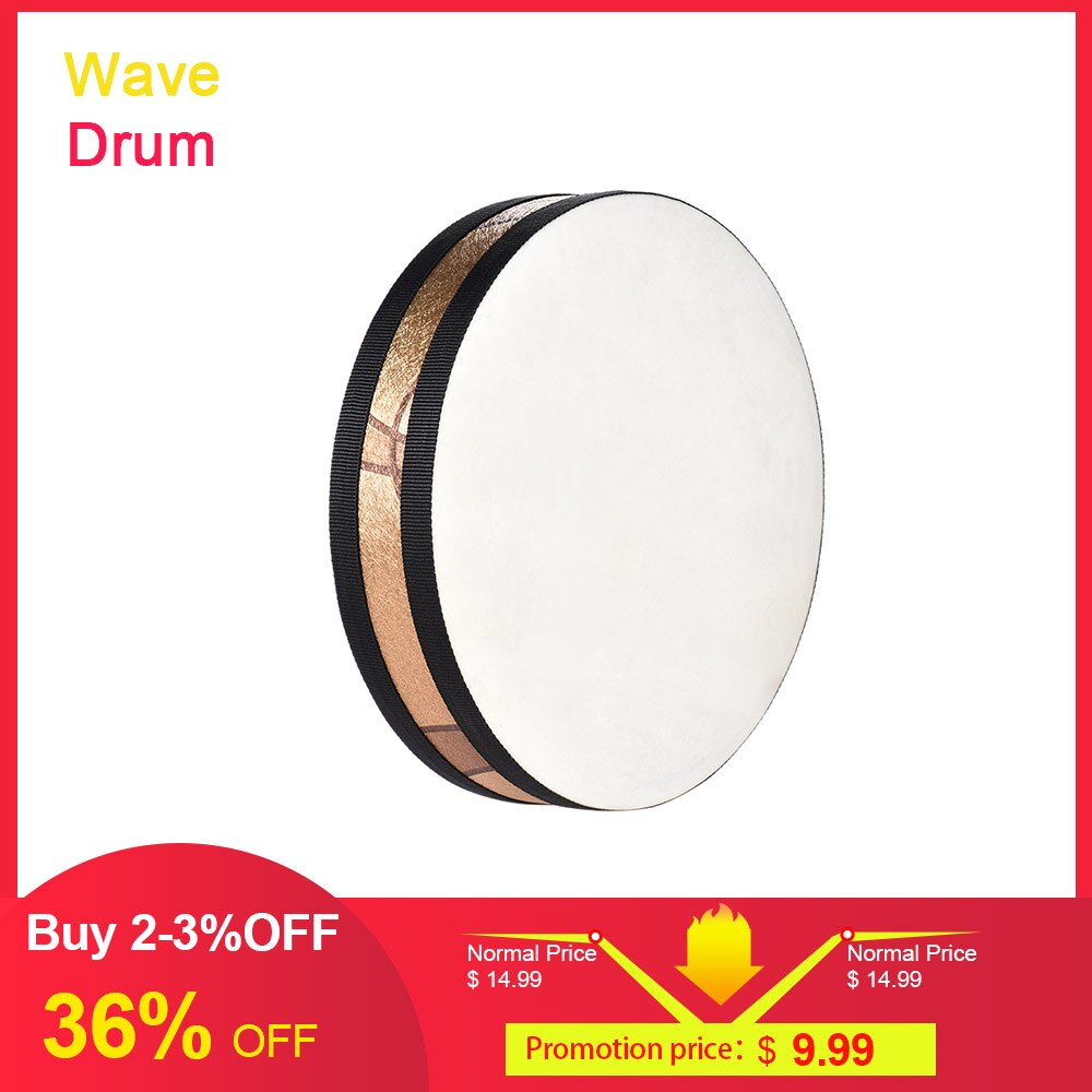 10 Inch Ocean Wave Bead Hand Drum Gentle Sea Sound... – Vicedeal