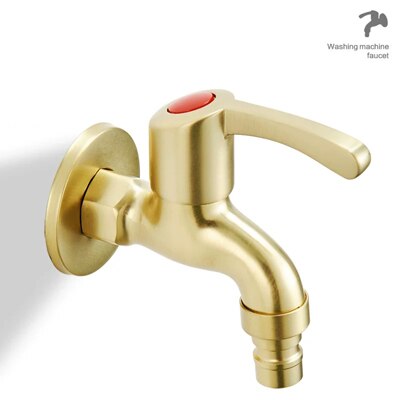 Guldborste mässing kall kran guldkran enkel kall m... – Grandado