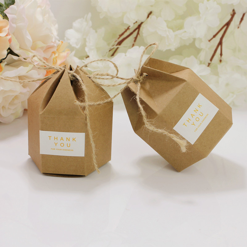 50pcs Kraft Paper Package Cardboard Box Lantern He... – Grandado