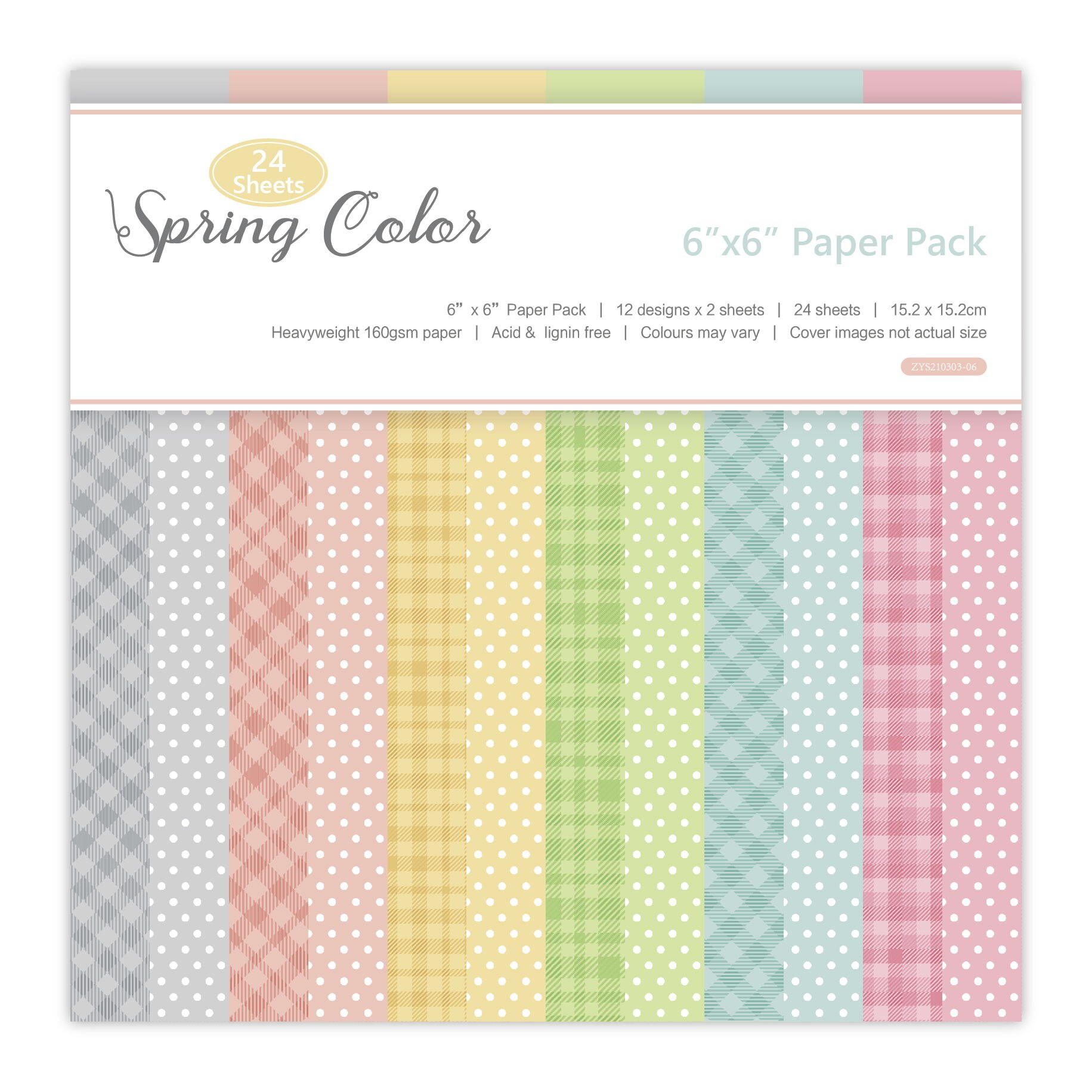 Papel de álbum de recortes de color de primavera, ... – Grandado