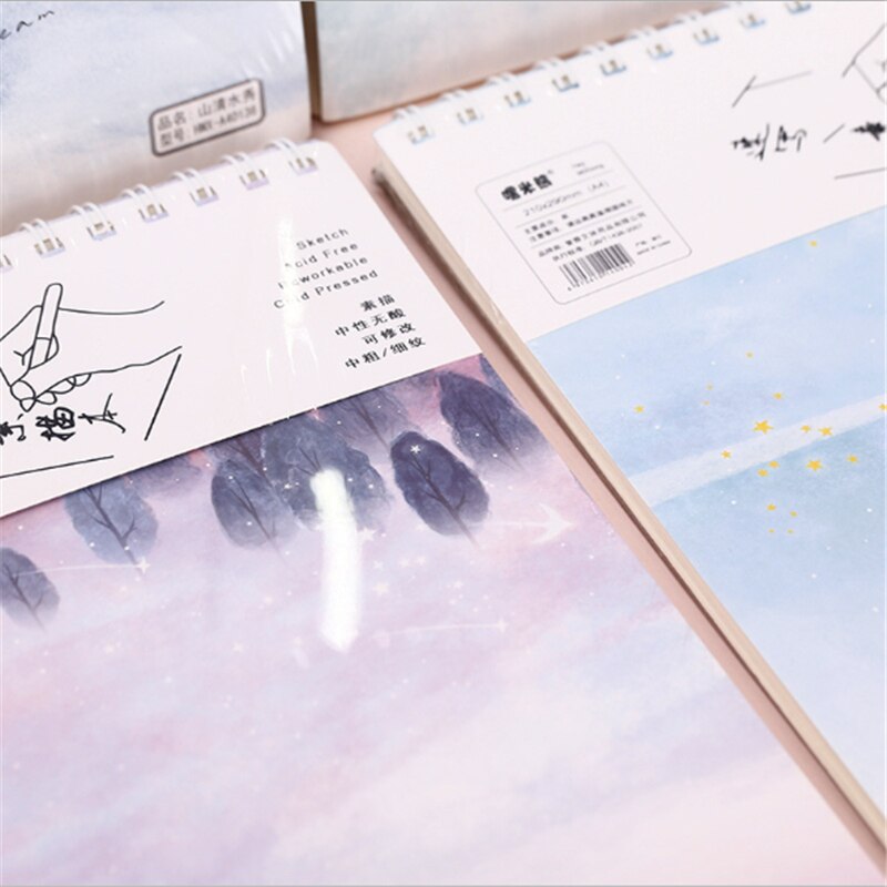 Beautiful Scenery A4 40 Sheets Sketchbook For Draw... – Grandado