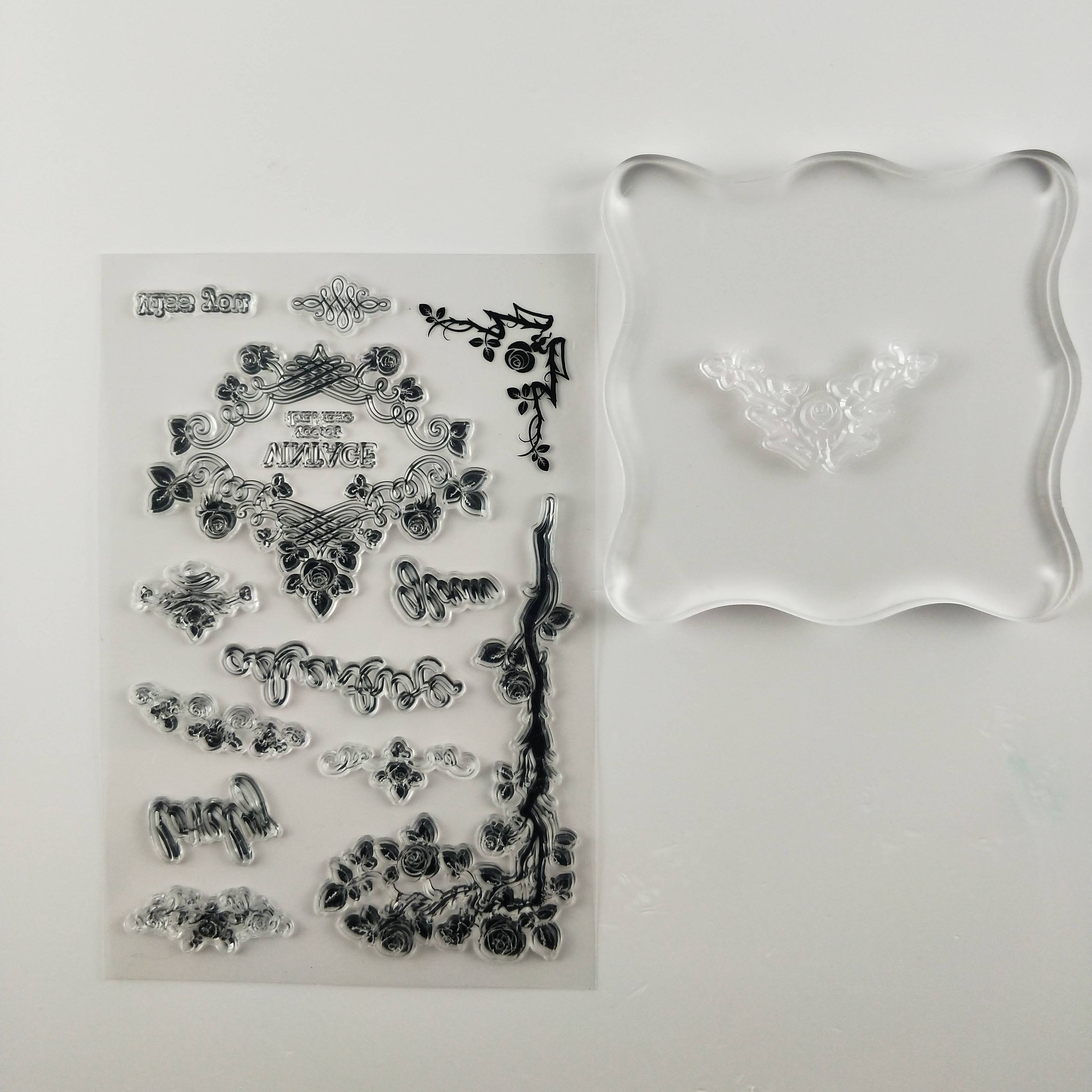 Stamp Retro Lace Border Graphic DIY Signet Handmad... – Vicedeal